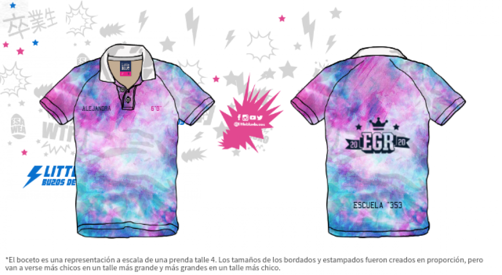 Compartí tu diseño - Camperas y Buzos de Egresados Little Blue